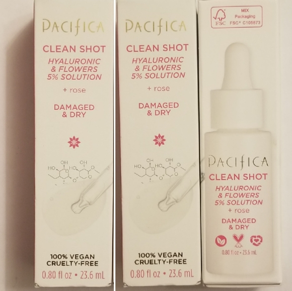 Pacifica | Skincare | Nib 3 Pacifica Clean Shot Hyaluronic Solution ...